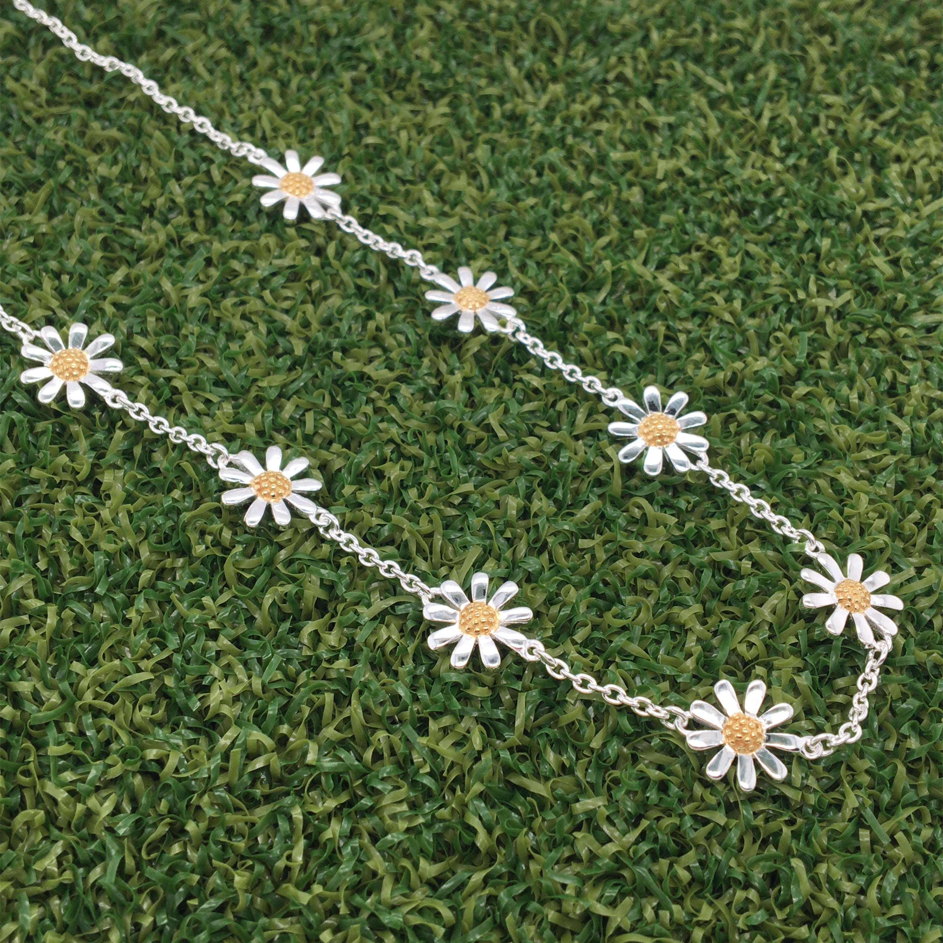 Daisy Chain Silver Necklace – Gregory & Co Jewellers