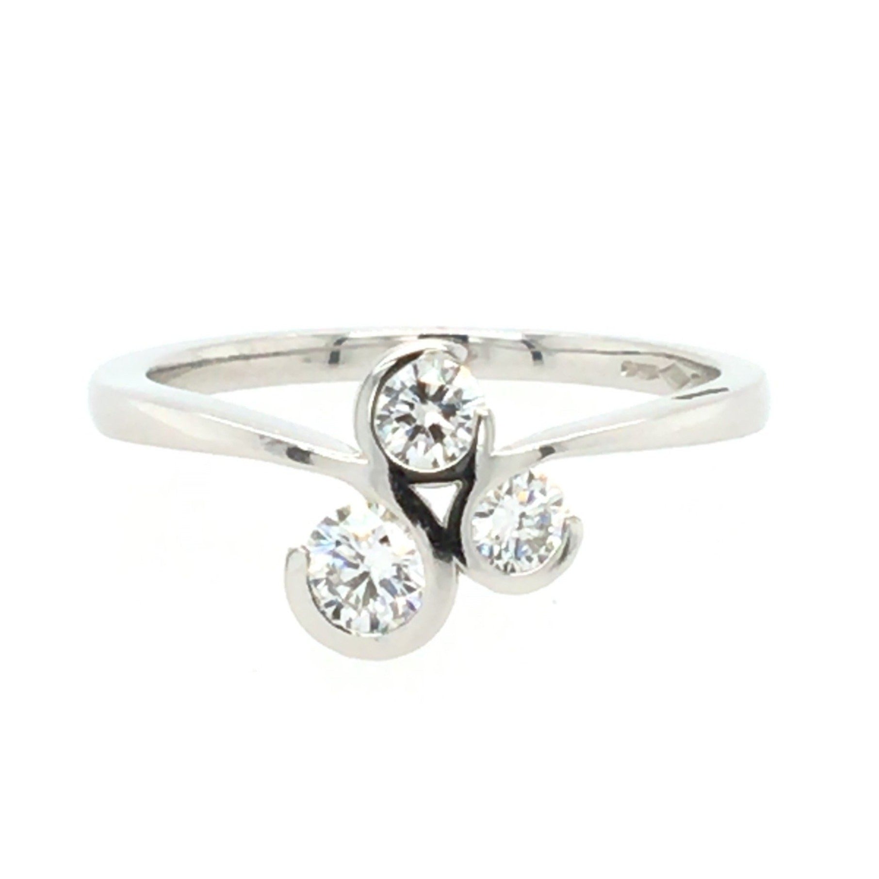 Abstract Platinum & Diamond Ring – Gregory & Co Jewellers